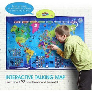 Toys | Poster My World Interactive Map Educational Talking Toy For ...